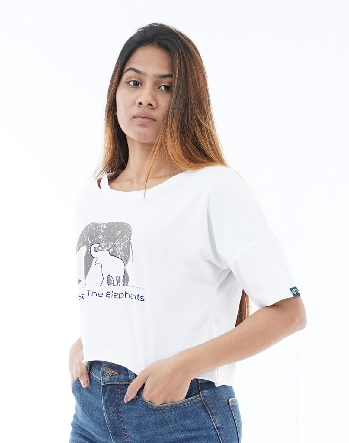 PINK ELEPHANT Ladies Crew Neck T-Shirt